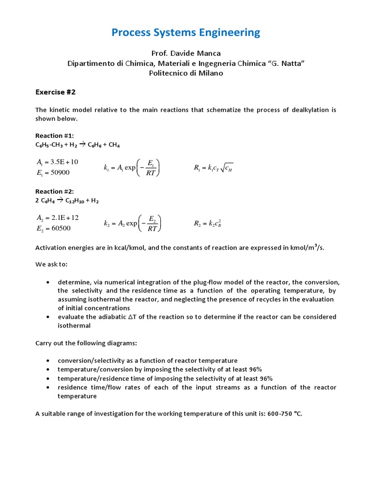 E2 Reactor Design | PDF
