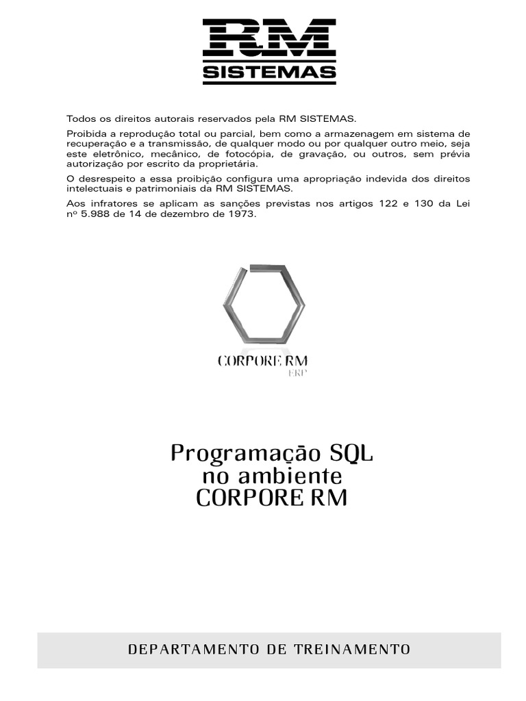 RM Programação SQL Server | PDF | Microsoft SQL Server | Modelo cliente ...