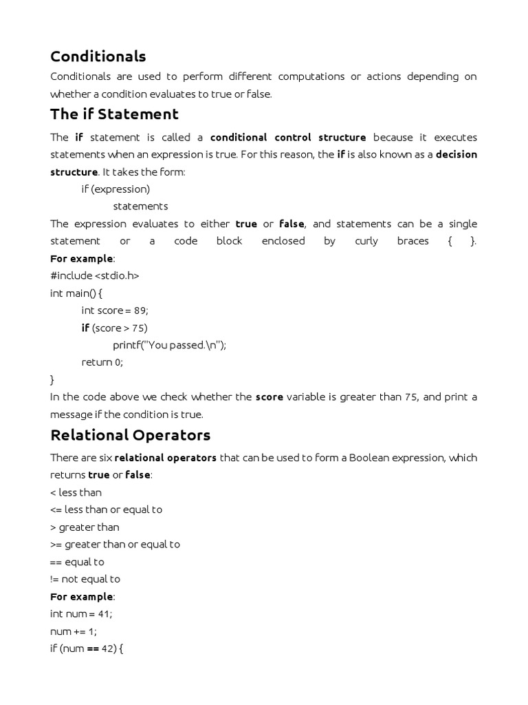 2.conditional & Loops | PDF | Control Flow | Computer Programming