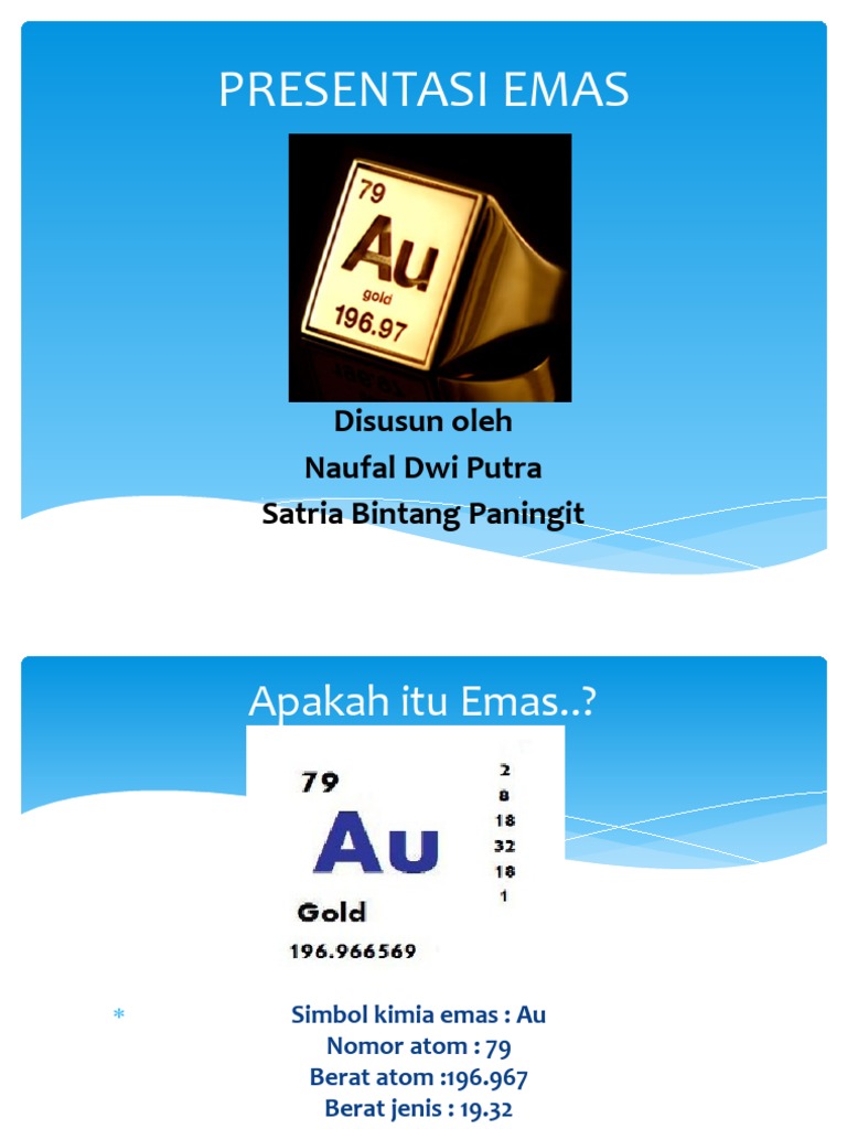 Presentasi Emas | PDF