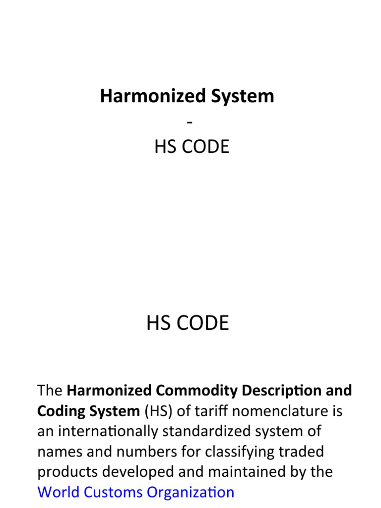 Harmonized System: - Hs Code | PDF | Textiles | Paper