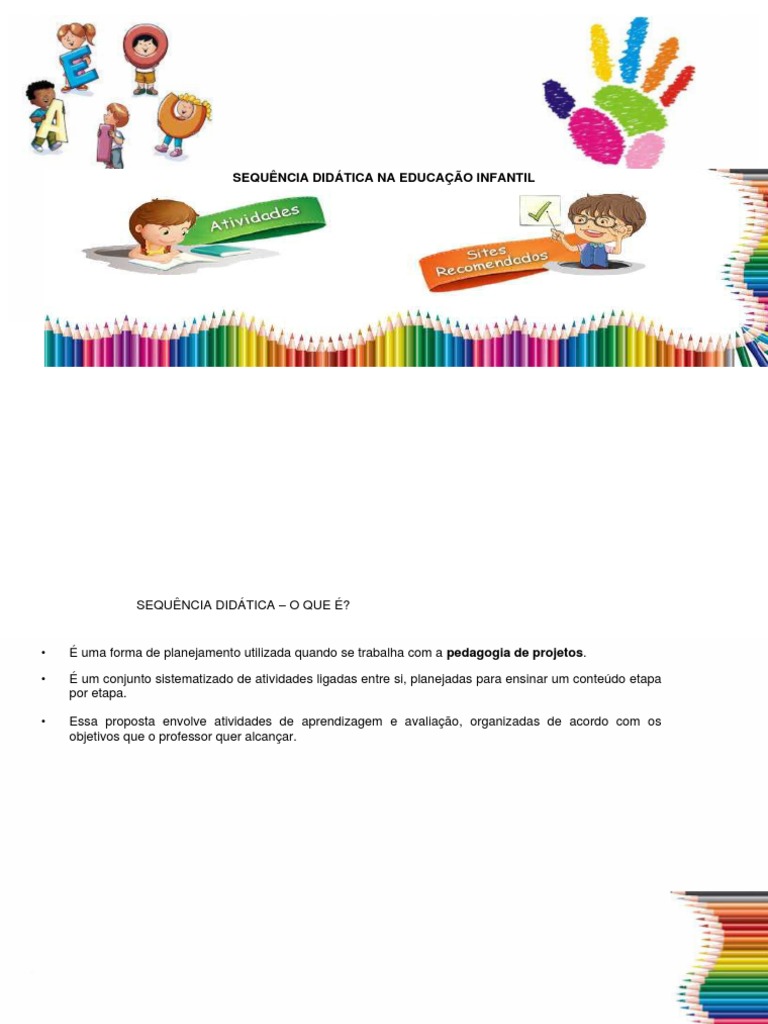 Sequência Didática Na Educação Infantil | PDF | Pedagogia | Emoções