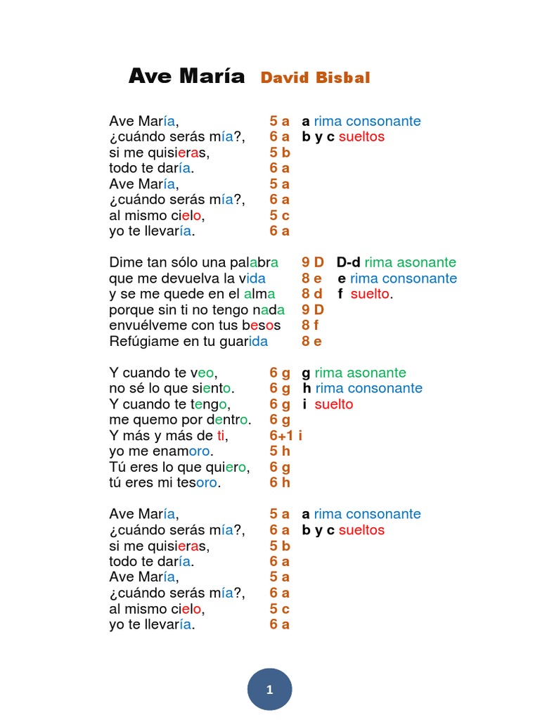 Ave Maria | PDF | Rima | Formas narrativas