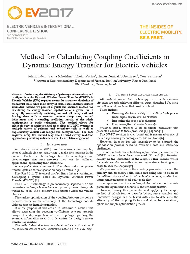 Method For Calculating Coupling Coeffici PDF | PDF | Inductance | Inductor