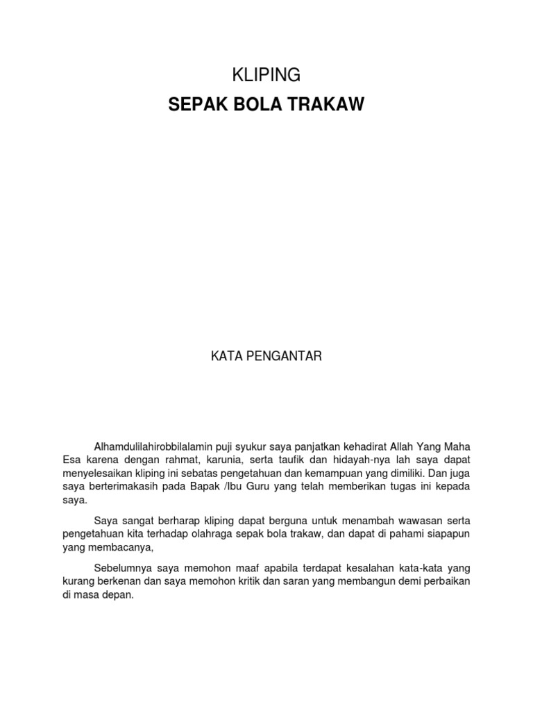 Permainan Sepak Takraw | PDF