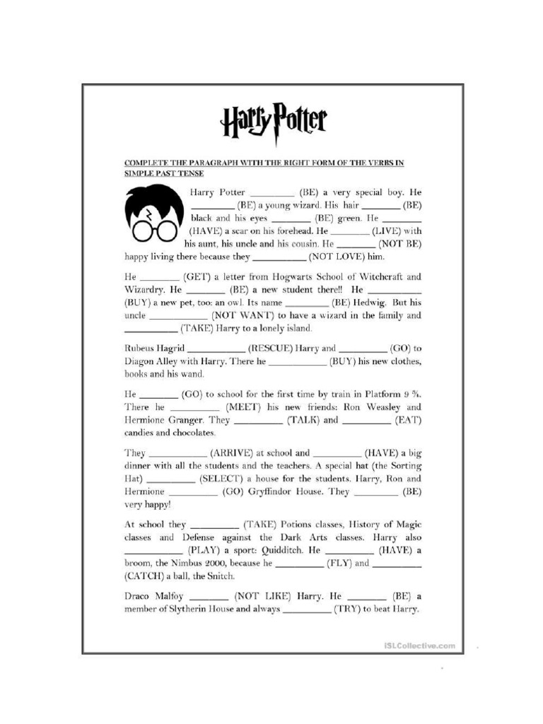 Harry Potter Present Simple | PDF