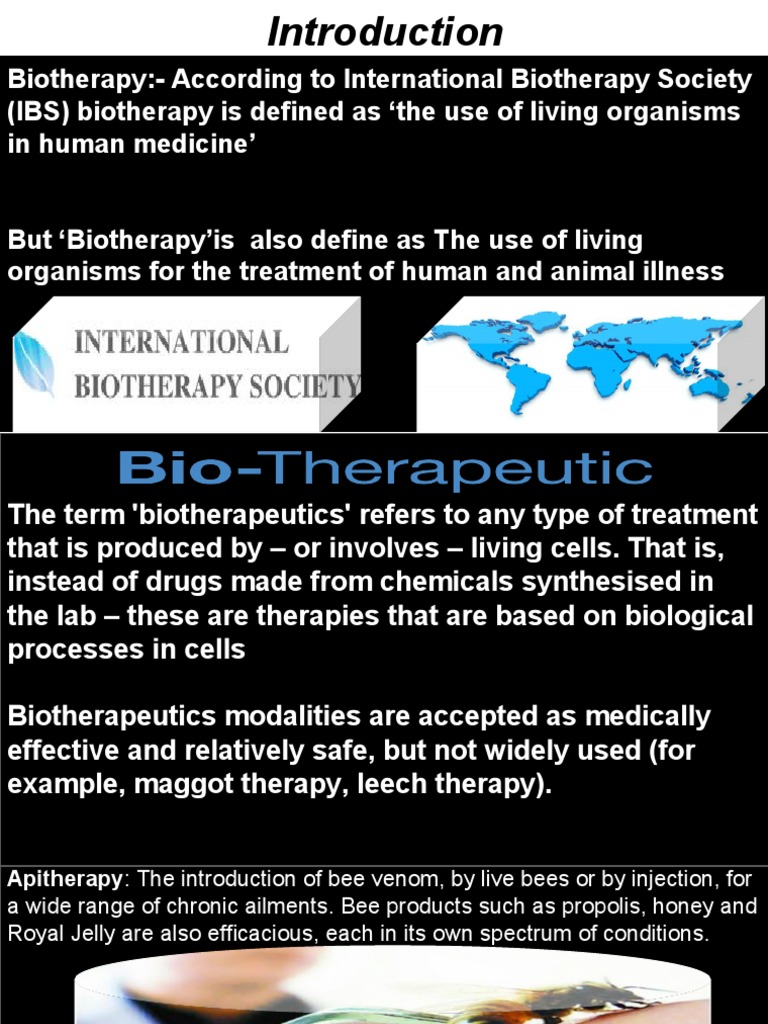 Bio Therapy | PDF | Biopharmaceutical | Medical Treatments