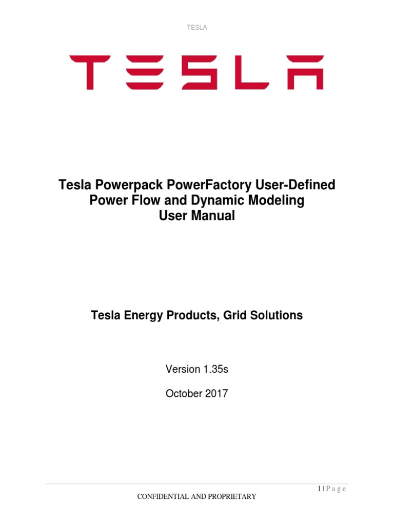 Tesla Powerpack Model | PDF | Ac Power | Volt