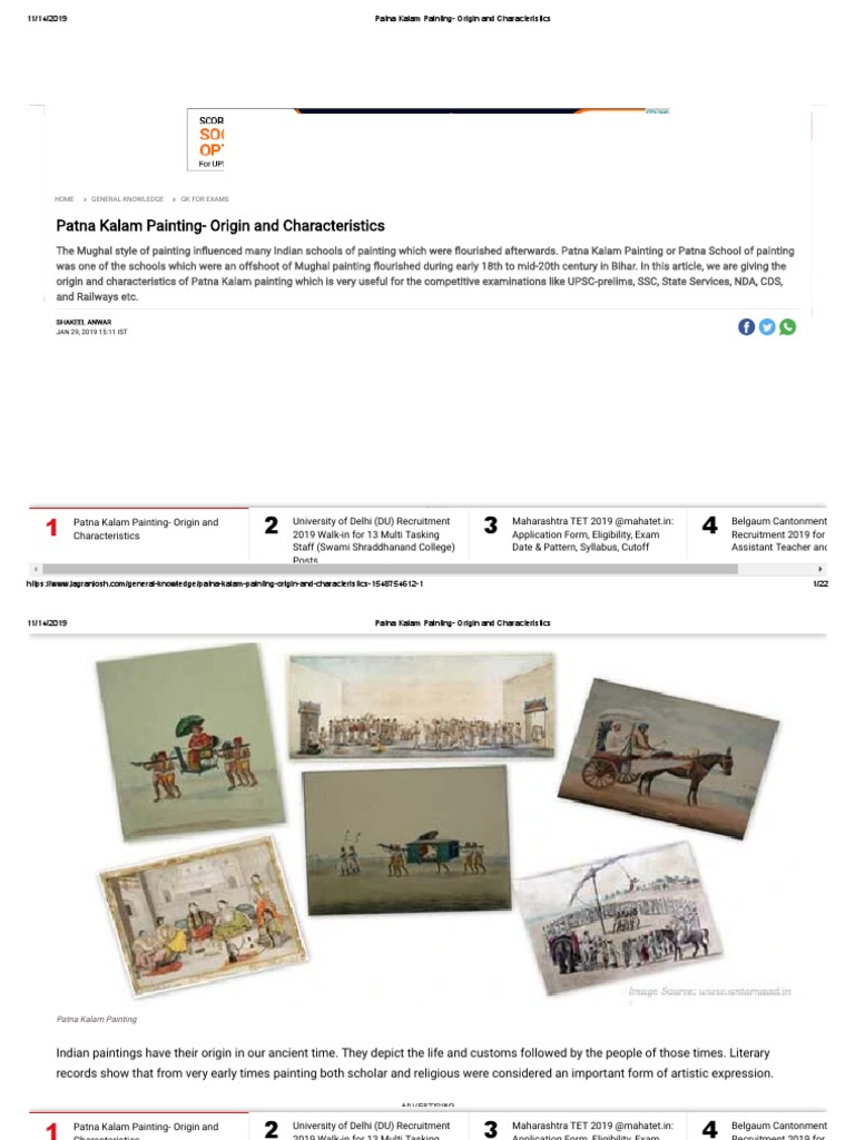 The Origins and Characteristics of Patna Kalam Painting: An Exploration ...