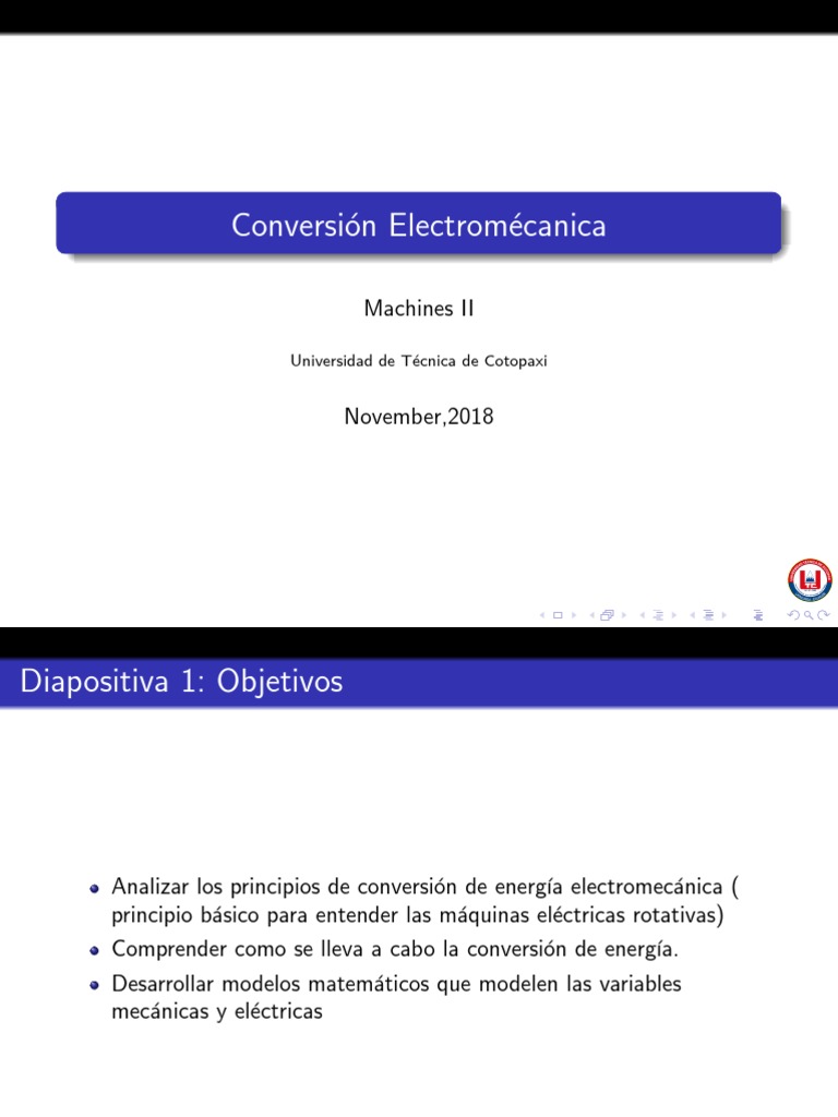 Conversi N de La Energ A Electromec Nica | PDF | Campo magnético | Inductancia