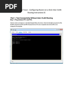 Tarea PT 4.2.7 - Packet Tracer - Configure Router-On-A-Stick Inter-VLAN Routing | PDF