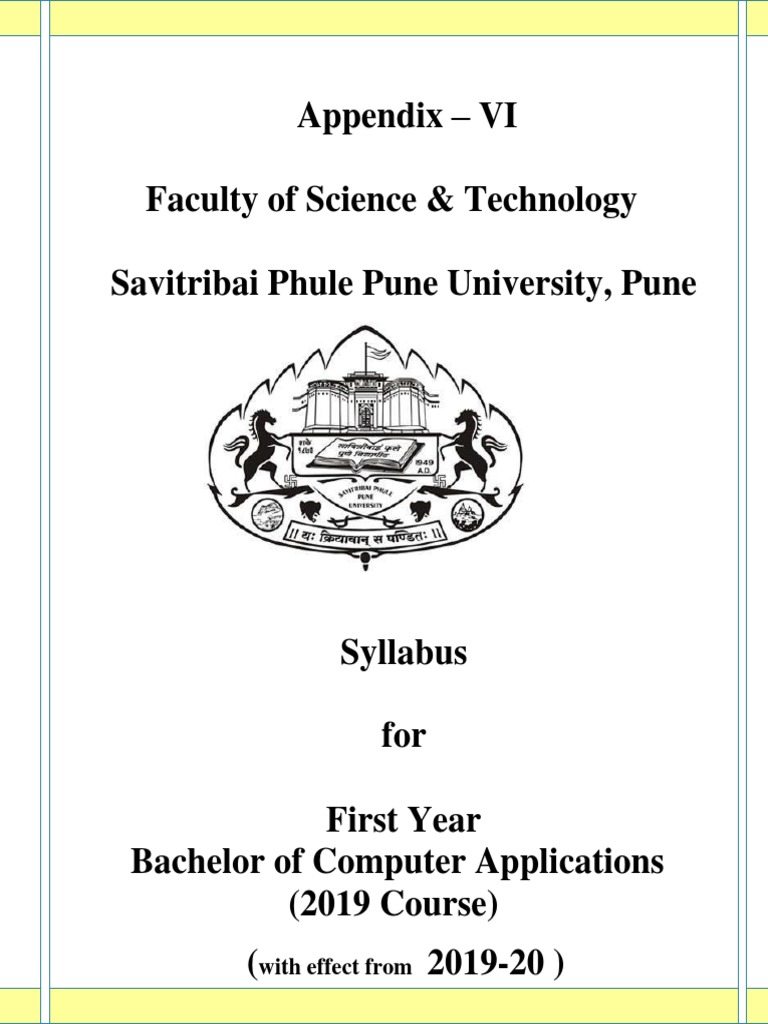 FYBCA Syllabus | PDF | Pointer (Computer Programming) | Mean