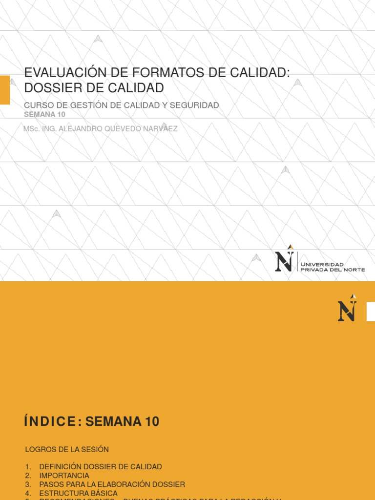 Evaluación de Formatos de Calidad DOSSIER de CALIDAD | Descargar gratis ...