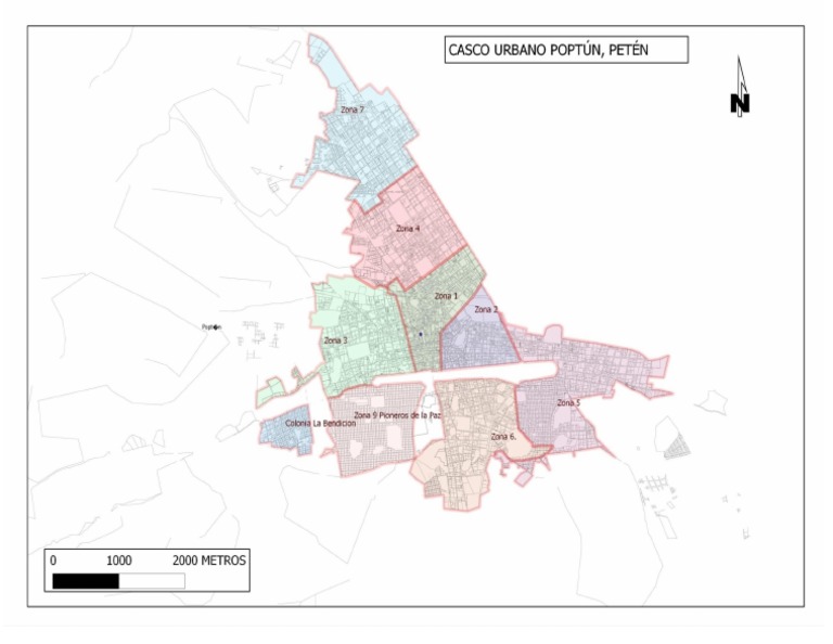 Mapa de Poptun | PDF