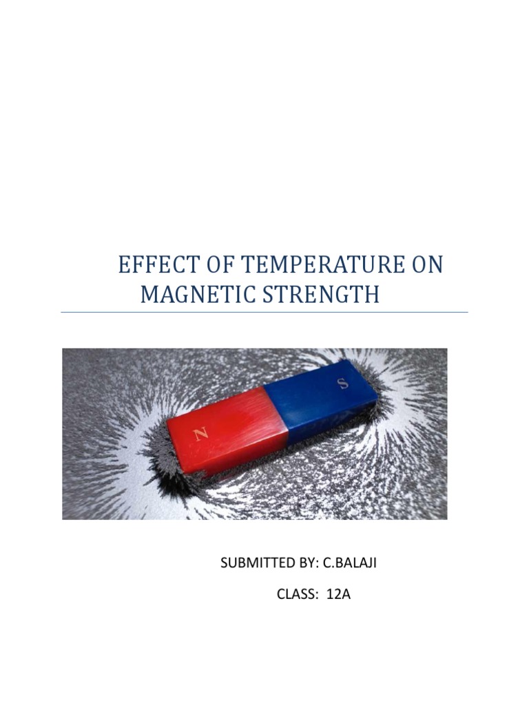 Physics Project Balaji | PDF | Ferromagnetism | Magnetism