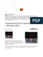 Sony LCD TV Error Codes Guide | PDF | Backlight | Power Supply