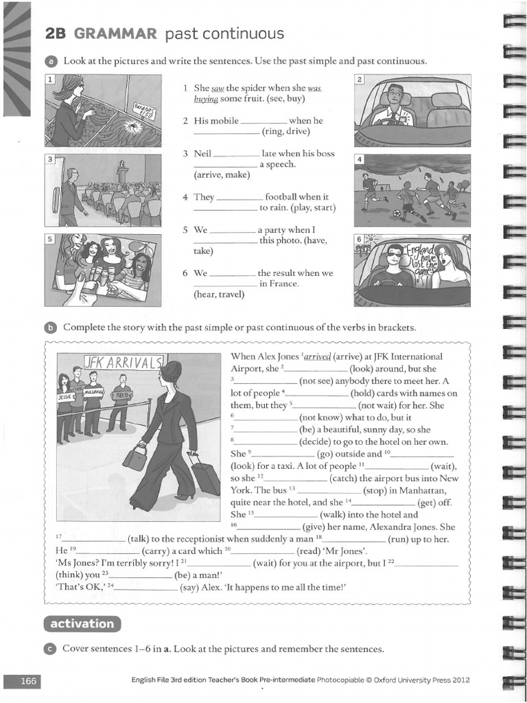 Past Simple and Continuous Practice | PDF