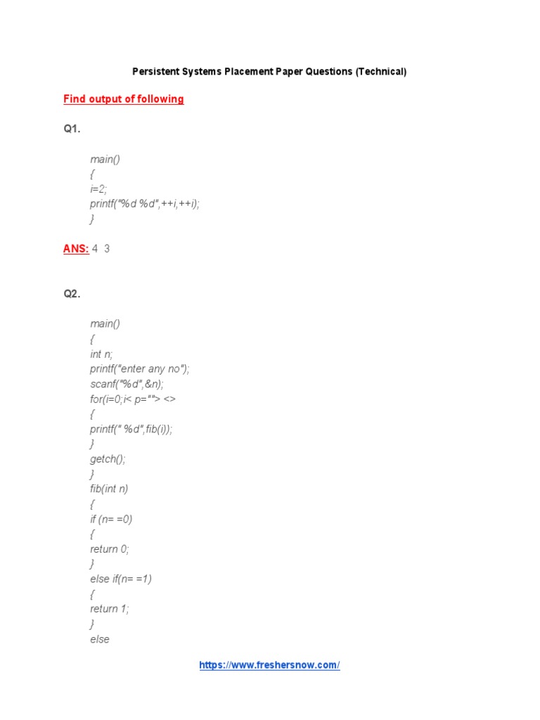 Persistent Placement Papers | PDF