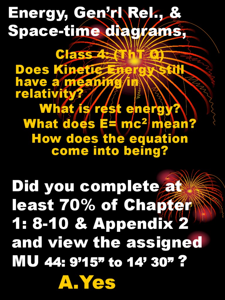 Day 4 Energy General Relativity | PDF | Electronvolt | Neutron