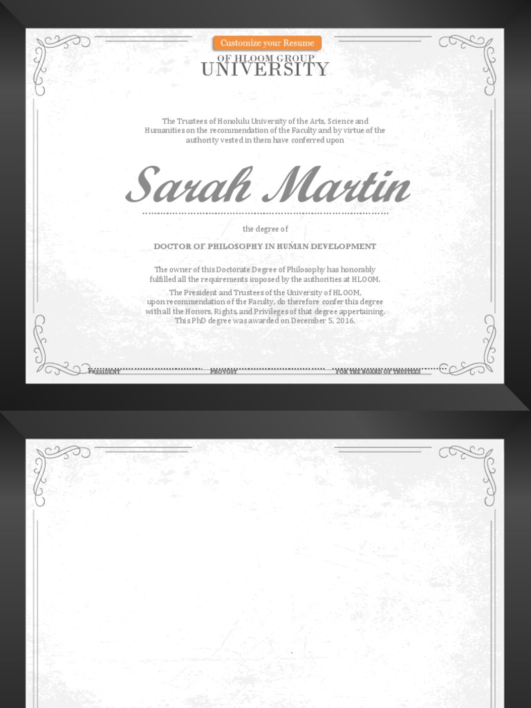 PHD Degree Certificate | PDF