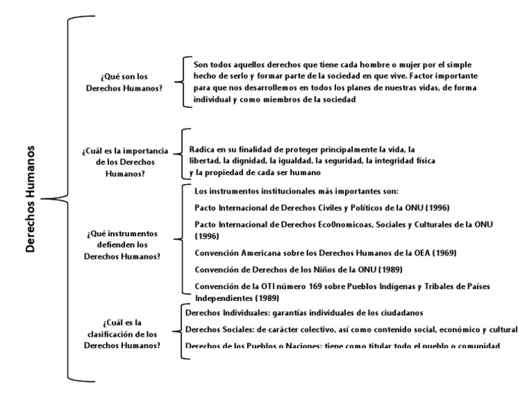 Cuadro Sinoptico de Derechos Humanos