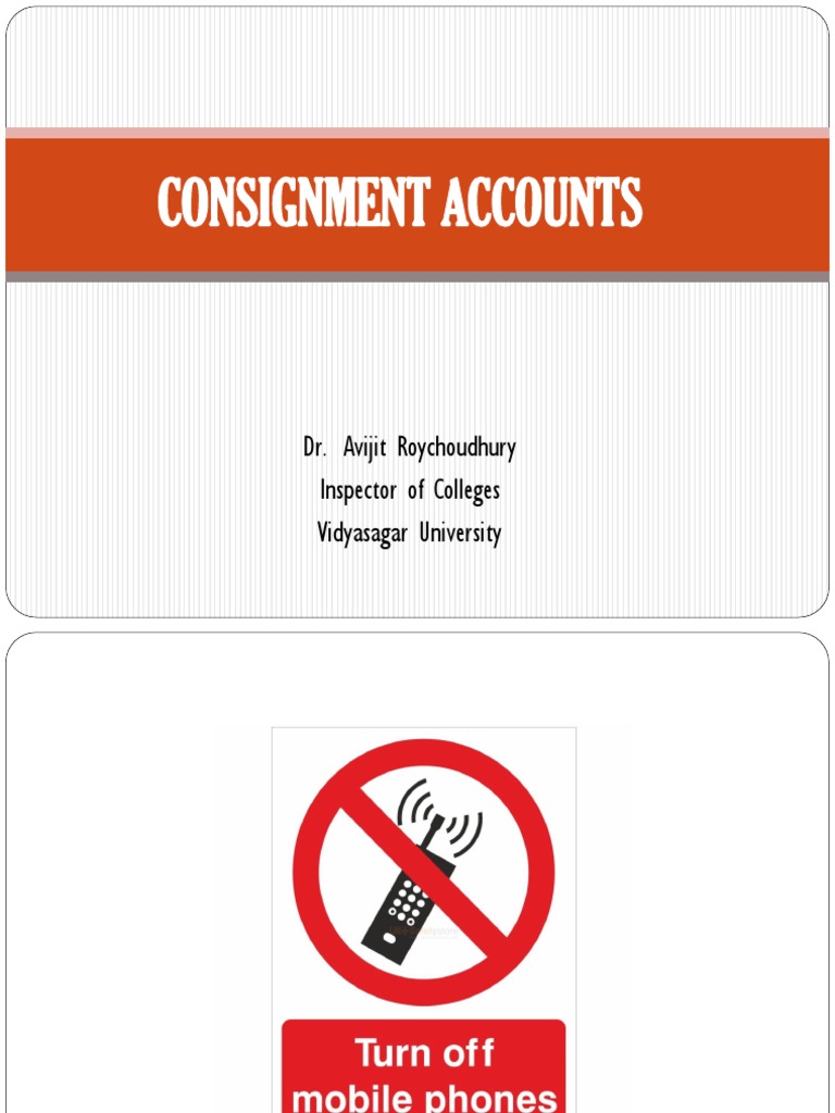 Consignment Accounts | PDF | Insurance | Expense