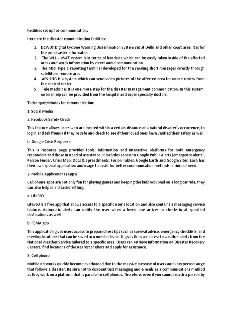 SST Disaster Management Project | PDF | Natural Disasters | Radio