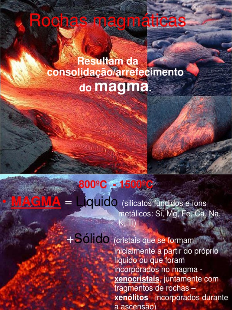 Rochas Magmáticas Resultam Da Consolidação/arrefecimento Do Magma ...