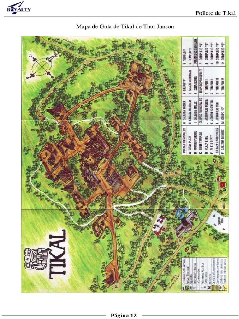 Mapa de Tikal