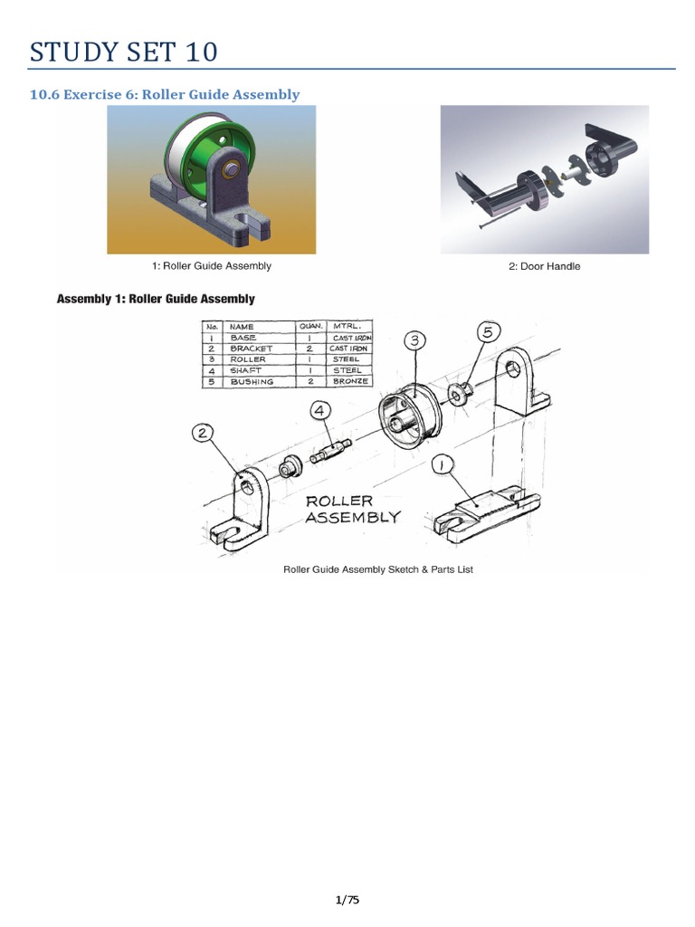 CAD Assembly Study Set | PDF