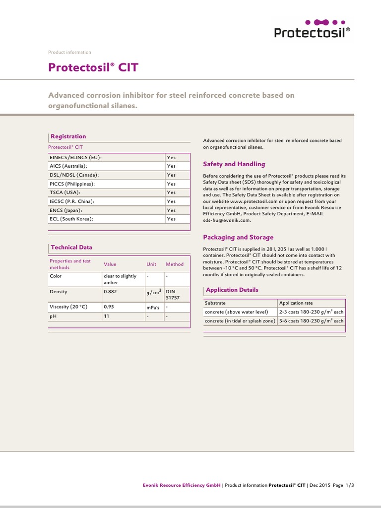 Protectosil CIT en | PDF | Silicone | Corrosion