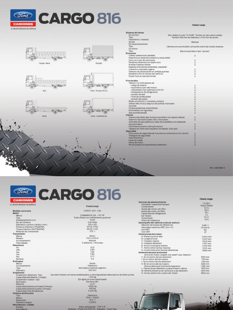 Ficha Tecnica Cargo-816 PDF | PDF