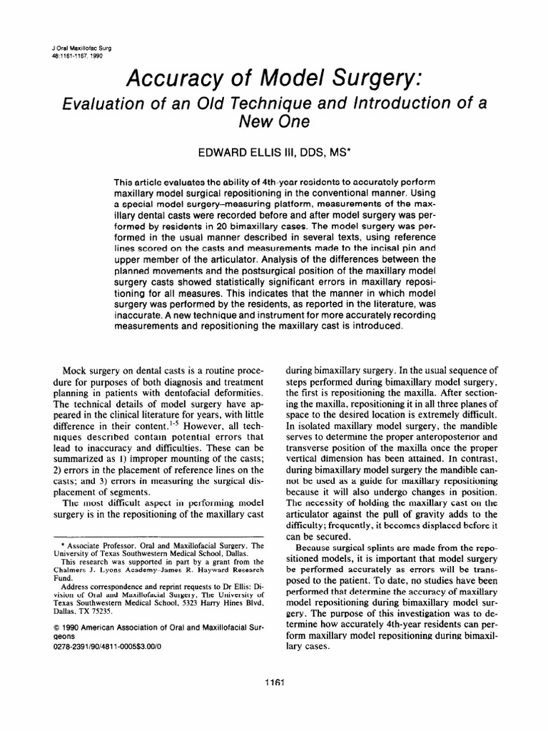 Cirugia de Modelos Ellis | PDF | Standard Deviation | Mouth
