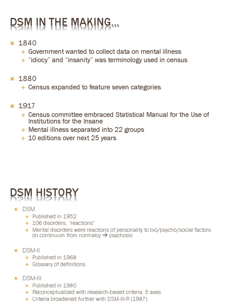 DSM 1-5 | PDF | Diagnostic And Statistical Manual Of Mental Disorders ...