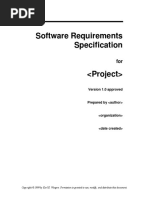 Srs Template Ieee | PDF | Specification (Technical Standard) | Software