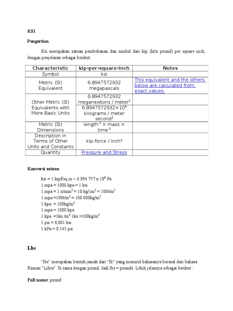 KSI Pengertian: This Equivalent and The Others Below Are Calculated ...