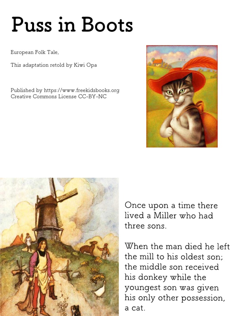 Puss in Boots: A Classic Fairy Tale | PDF | Folklore | Traditional Stories