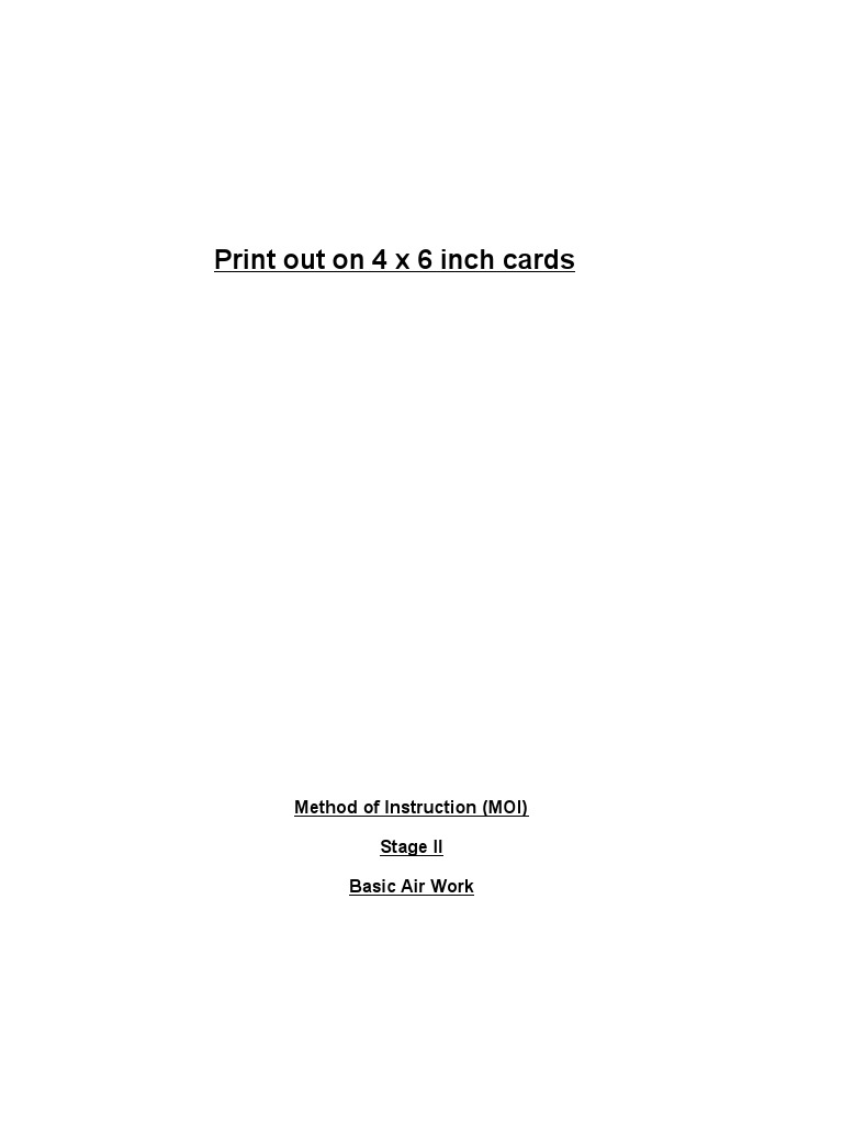 Print Out On 4 X 6 Inch Cards | PDF | Instrument Flight Rules | Aerospace