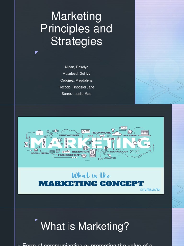 Marketing Principles and Strategies | PDF | Market Segmentation | Marketing