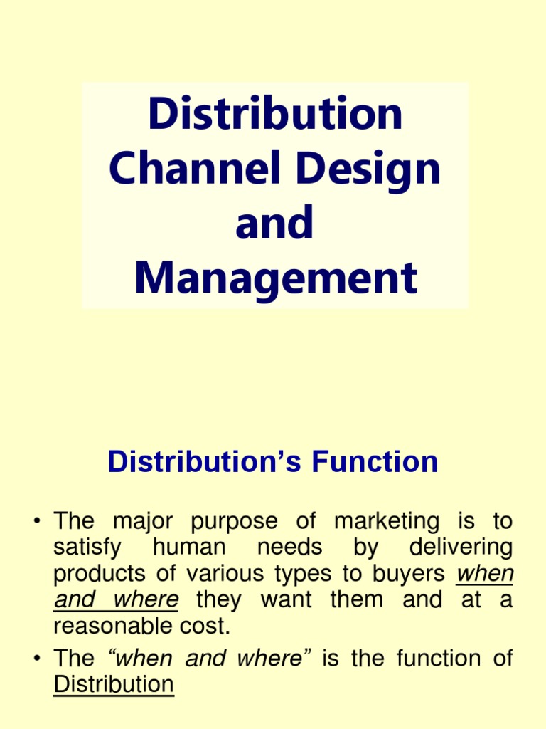 Sales and Distribution Management | PDF | Sales | Retail