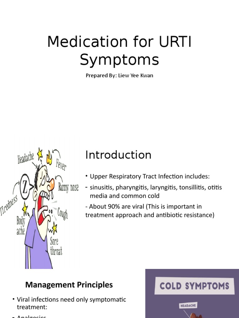 Medication For URTI Symptoms YK | PDF | Otorhinolaryngology | Immunology