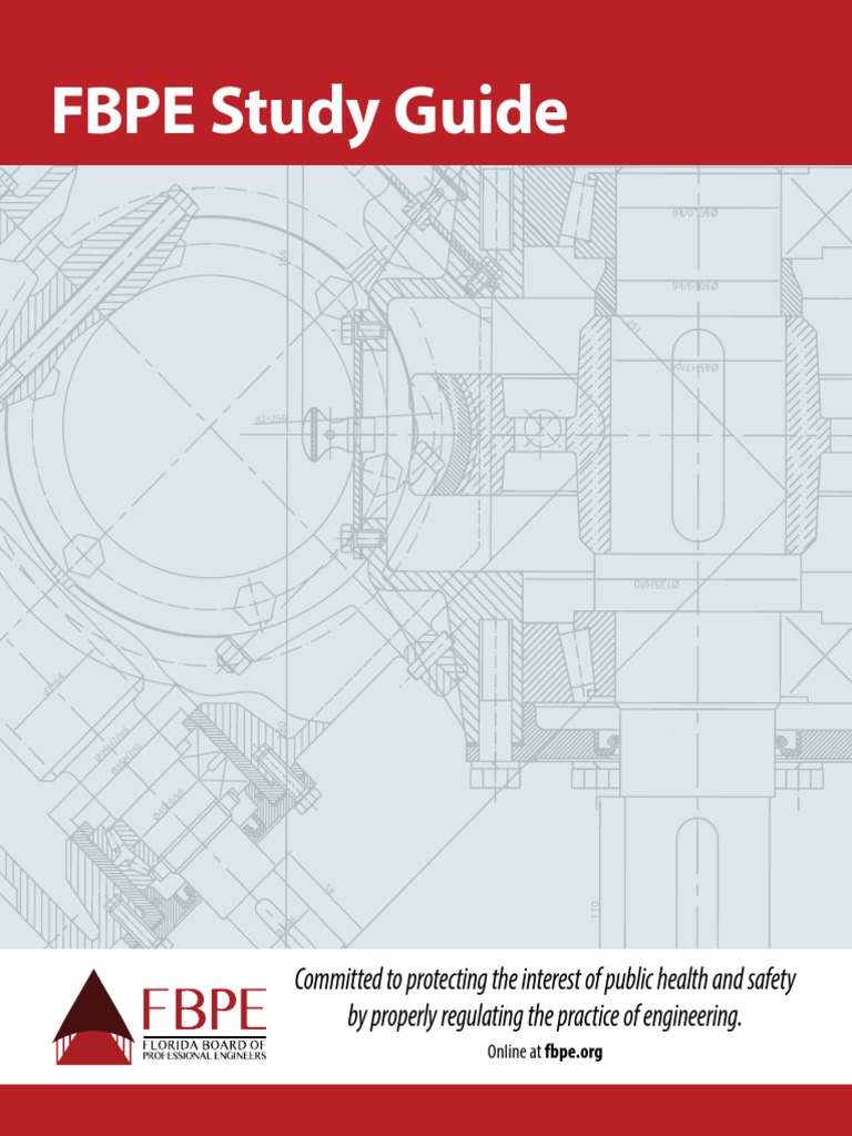FBPE Study Guide for Florida PE License | PDF | Licensure | Engineering