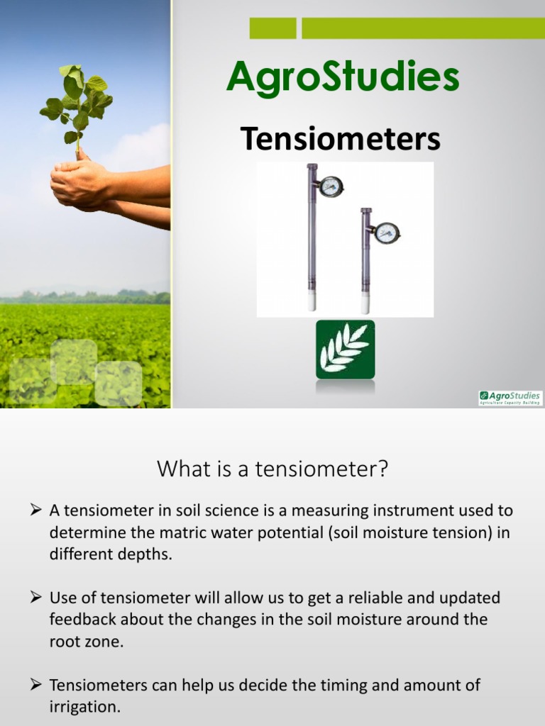 TENSIOMETER | PDF | Soil | Soil Science