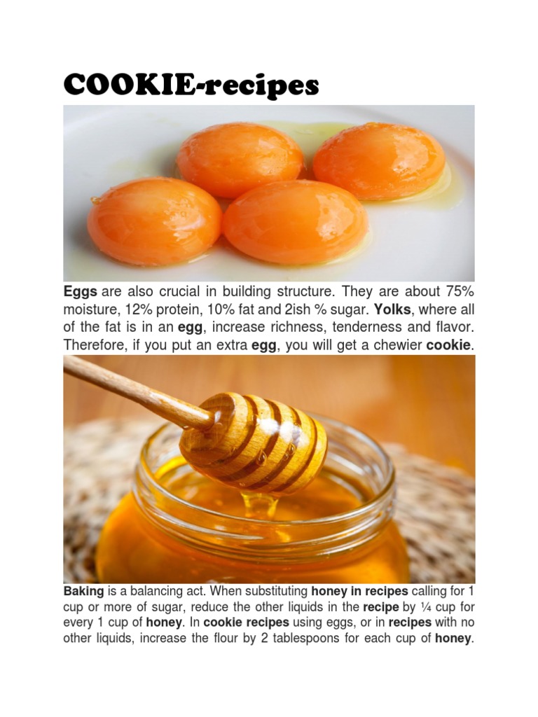 COOKIE-recipes: Eggs Are Also Crucial in Building Structure. They Are ...