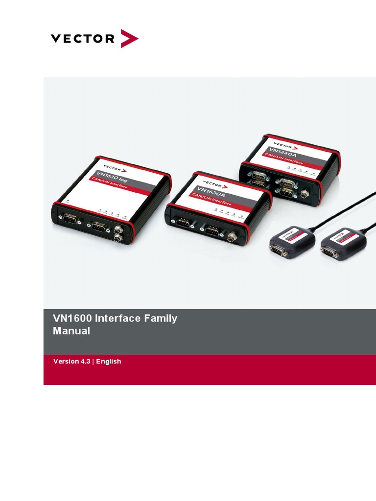 VN1600 Interface Family Manual en | PDF | Usb | Electronics