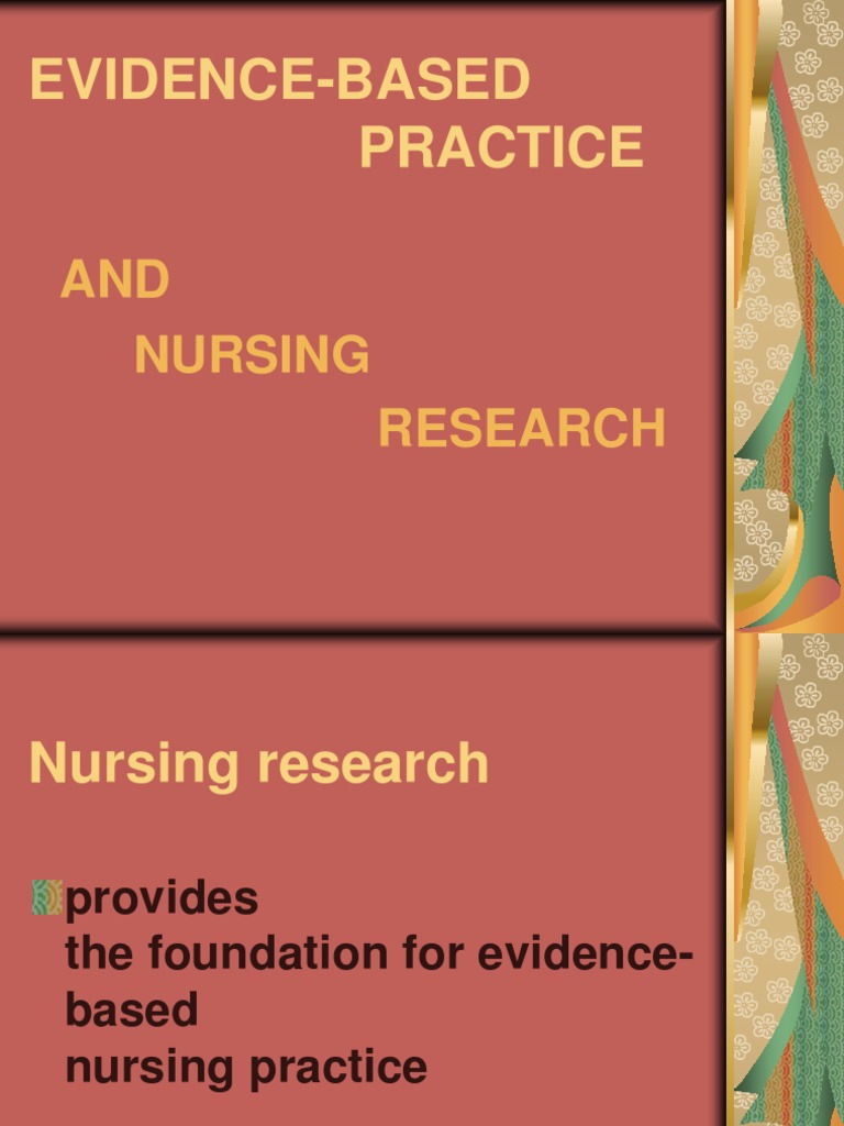 Evidence-Based Nursing Research Guide | PDF | Evidence Based Medicine ...