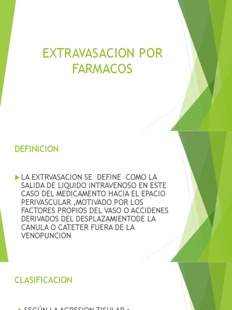 Extravasacion Por Farmacos | PDF