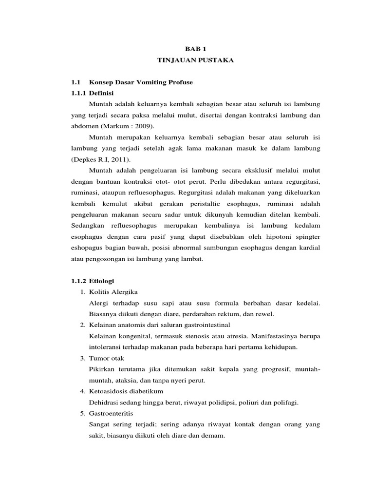 LP Vomiting Profuse | PDF