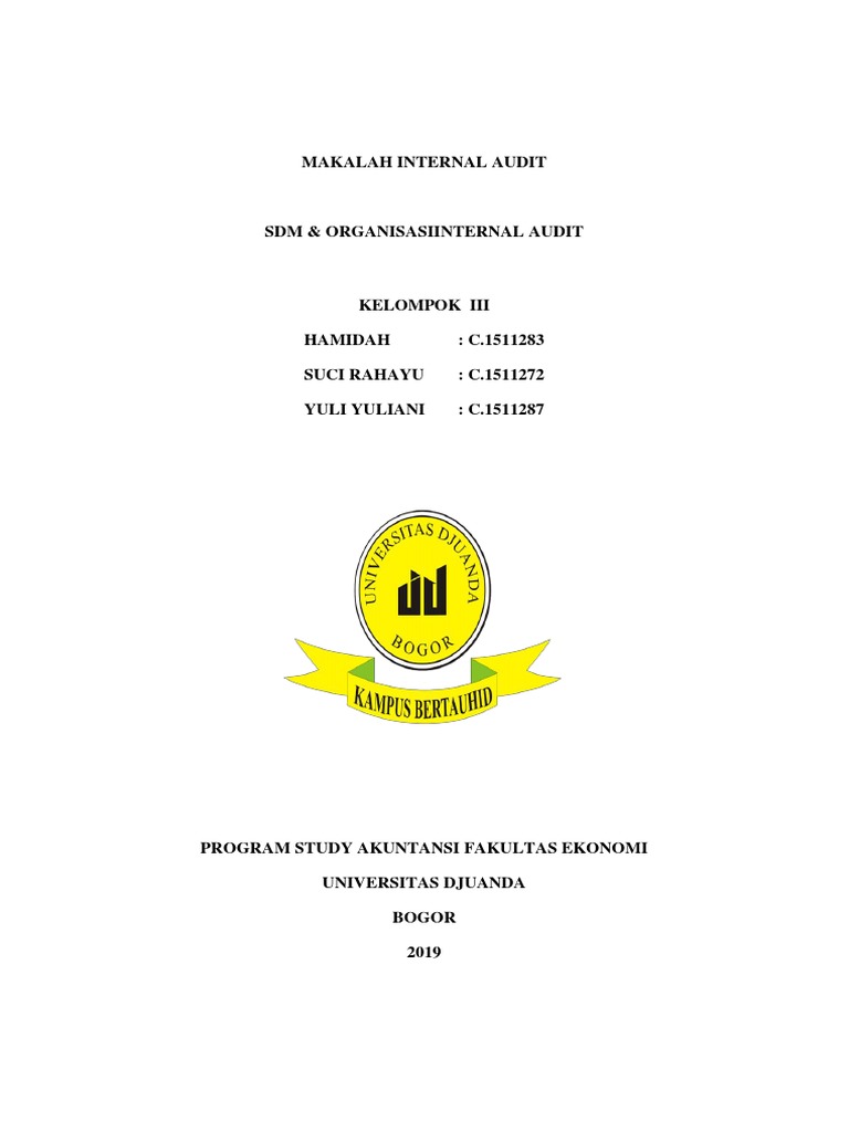 Bab 3 SDM Dan Organisasi Internal Audit | PDF