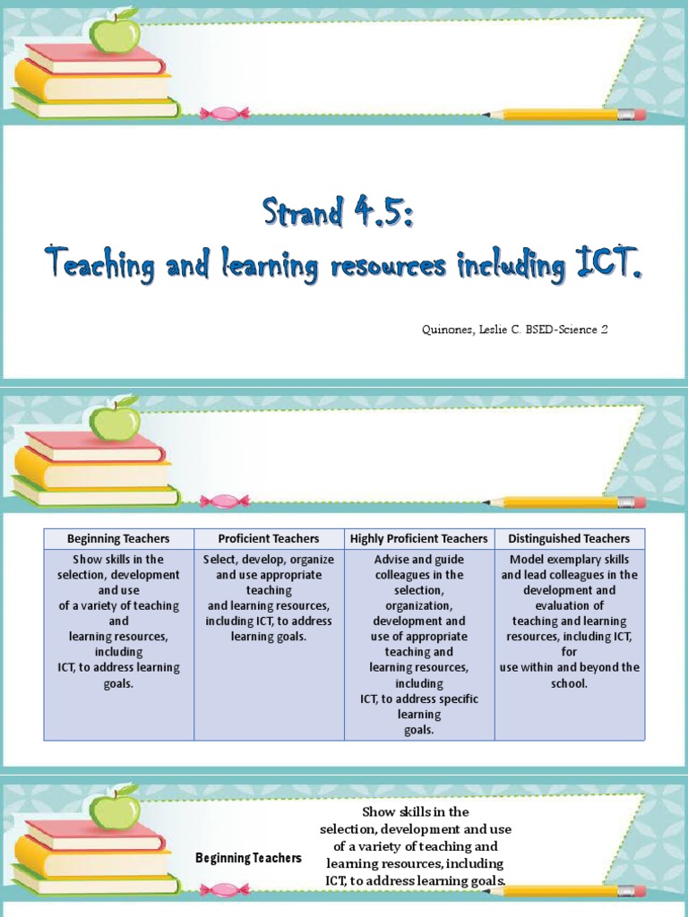 PPST Strand 4.5 | PDF | Educational Technology | Teaching